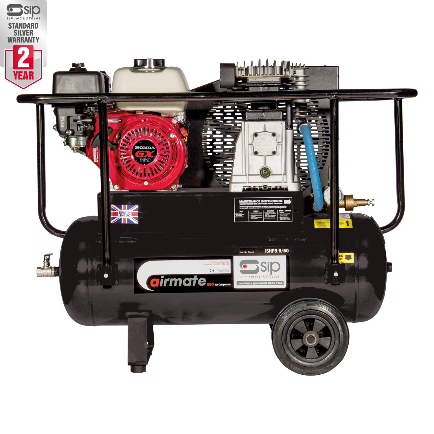 SIP ISHP5.5/50 Super Petrol Air Compressor - SIP Machinery Europe Ltd ...